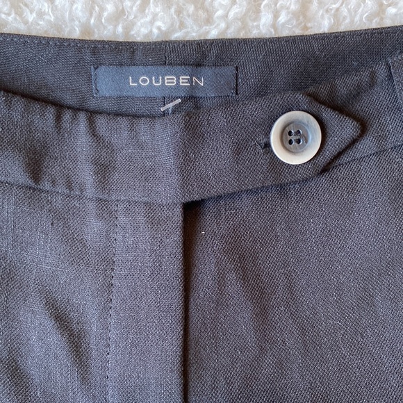 louben | Pants & Jumpsuits | Louben Black Linen Rayon Pants | Poshmark